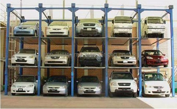 Elevated Car Parking System Hydraulic Multilevel Car Stacker Vertical ...