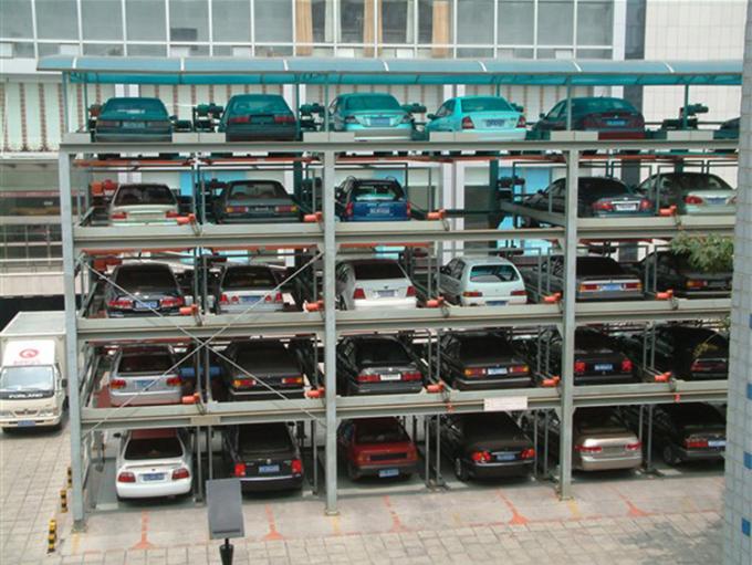 2-6 Floors Multi-Level Parking System Design Steel Structure for Car ...