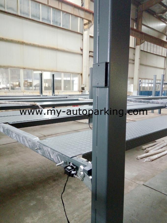 Four Post Double Parking Car Lift / Stack Parking System/ Double Wide ...