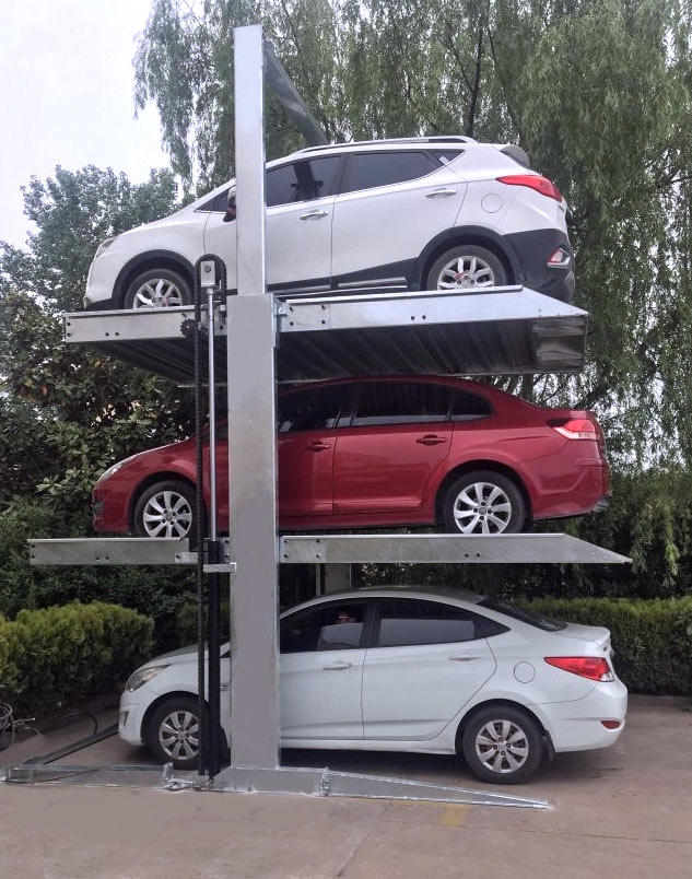 Two Post Triple Parking Lift Double and Triple Parking System Platforms