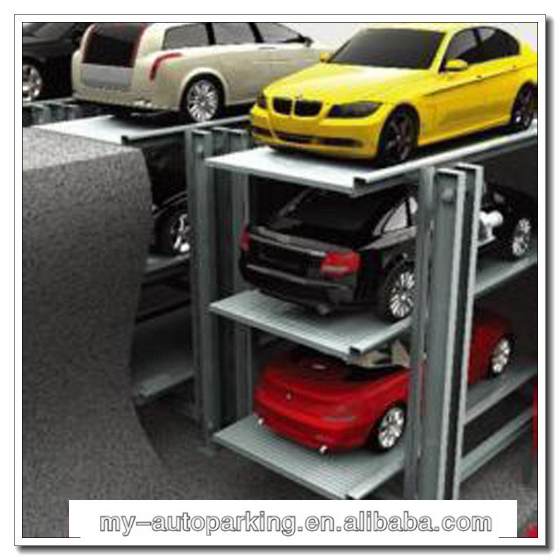 2-3 Level Parking Lift Simple Car Parking System for Underground Garage ...