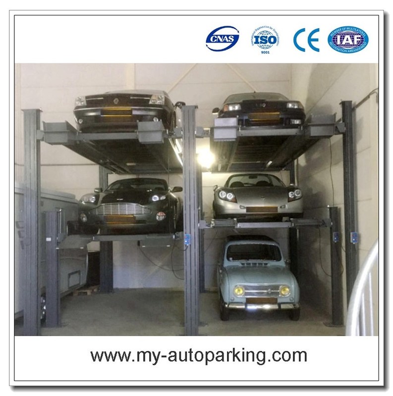 3 Level Carpark/Car Underground Lift/Parking Lift China/Four Post Lift ...