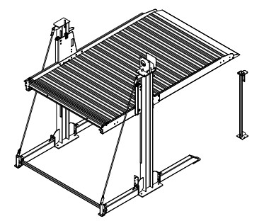 2700kg 2-Post Parking Lift with Motor and Chain Drive System, Suitable ...