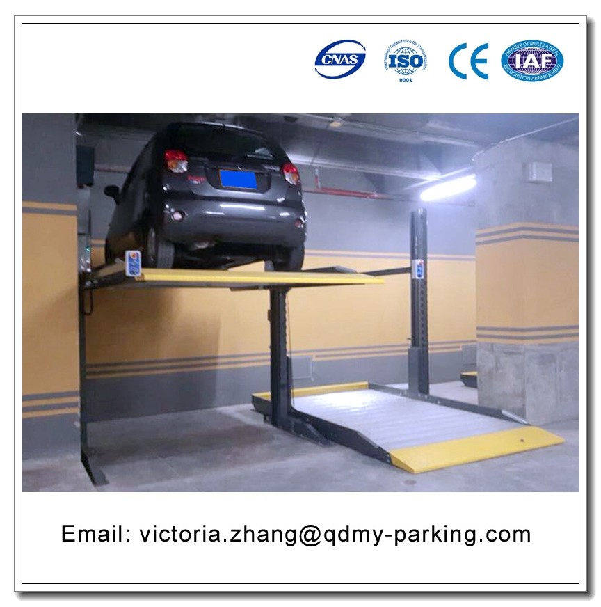 Dependant and Independant Two Post Car Parking Lifts Vertical Stacker ...