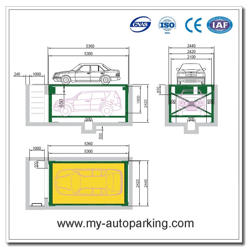 Underground Parking Garage Design/Double Stack Parking System/Hydraulic ...
